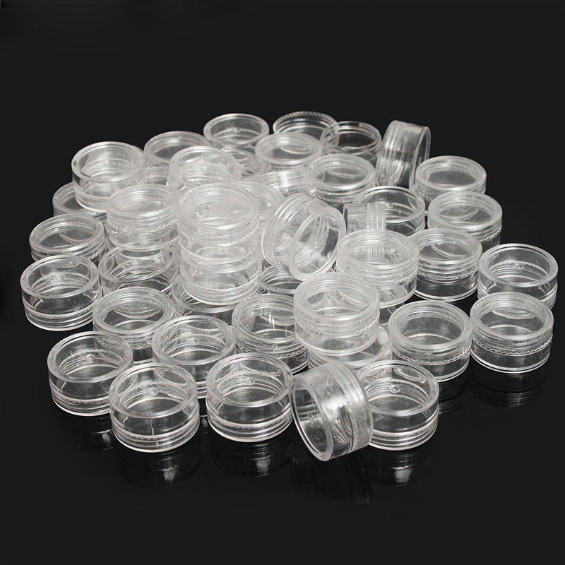 50pcs Sealed Round Plastic Small Boxes – BLING QUEEN