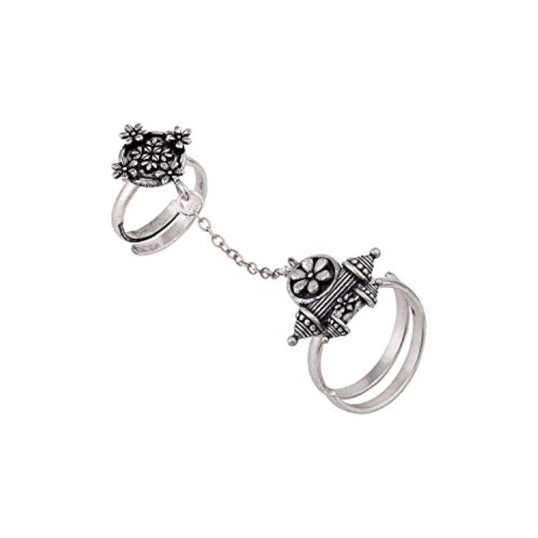 Nayantara Dual-Finger Statement Ring – BLING QUEEN