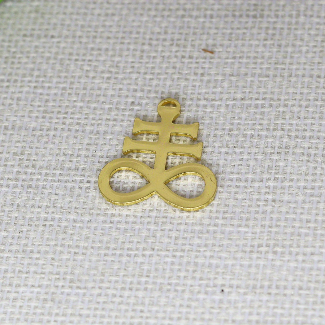 Leviathan Satan Cross Pendant Necklace Stainless Steel – BLING QUEEN