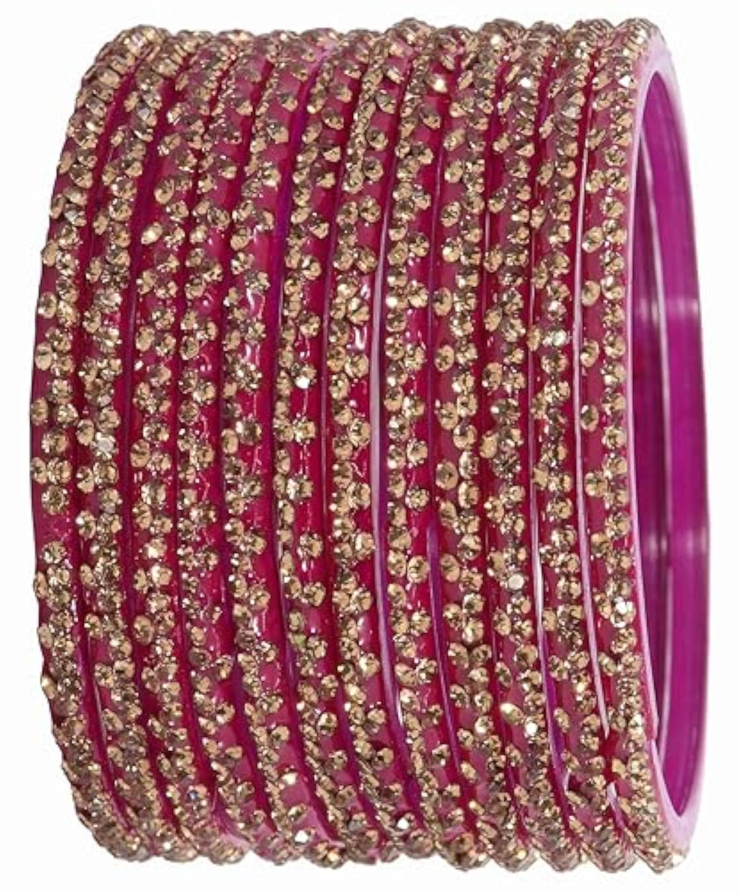 Stylish Glass Chudi Set For Women 2.4 2.6 2.8 Stone Bangles – BLING QUEEN