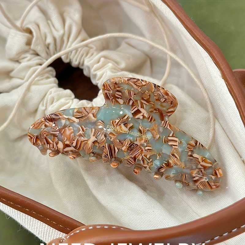 Elegant French Acetate Hair Claw Clip With Non Slip Jaw Design For Wom ...