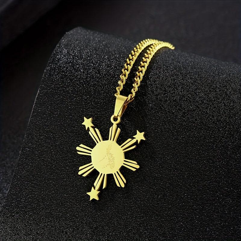 Titanium Steel Filipino Pendant Necklace for Men – BLING QUEEN