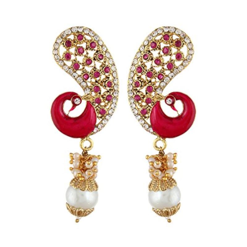 Traditional Mayur Fancy Jhumka Earrings For Women – BLING QUEEN